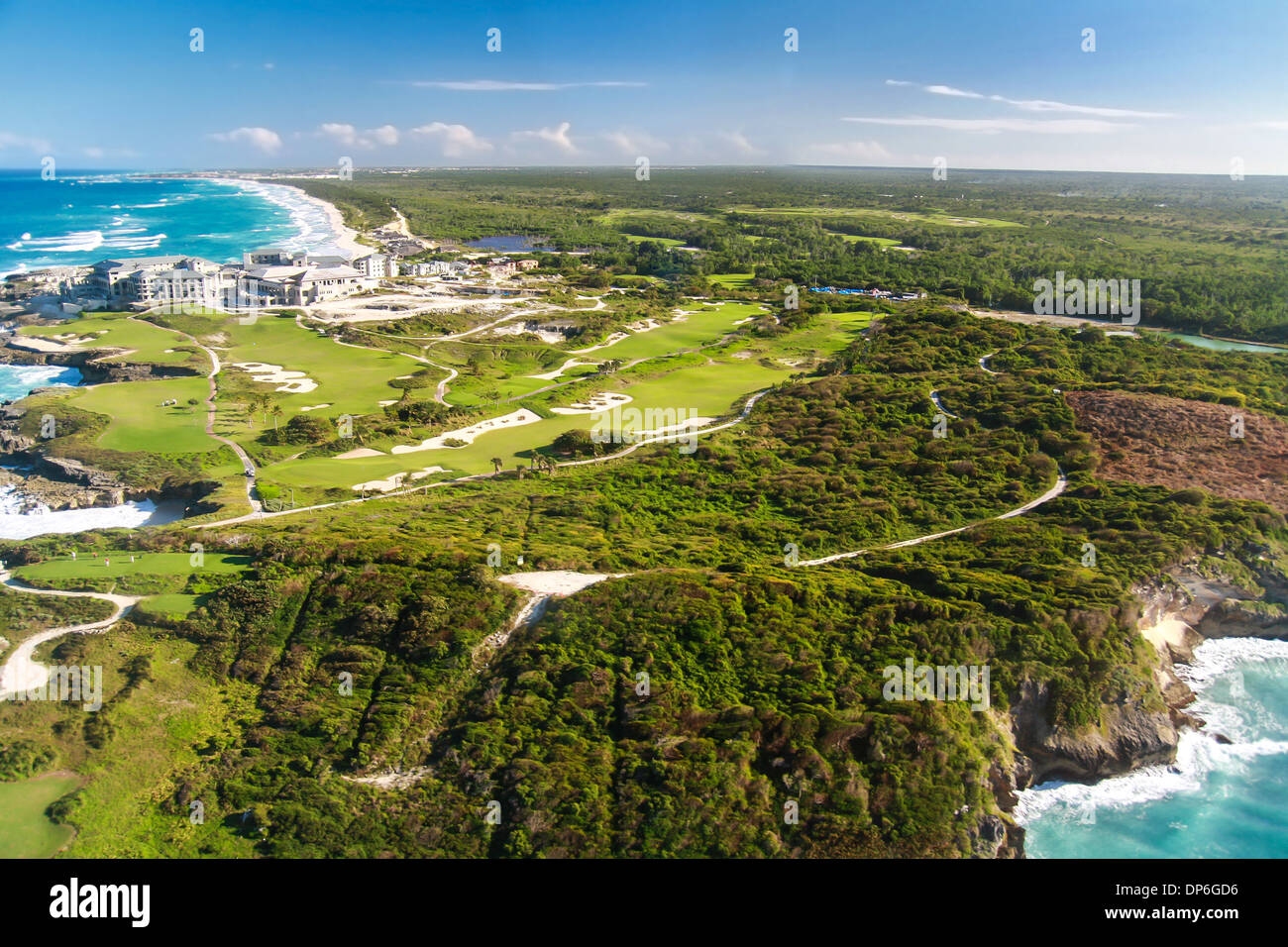 Aerial view of Macao beach, Bavaro , Dominican Republic Stock Photo - Alamy