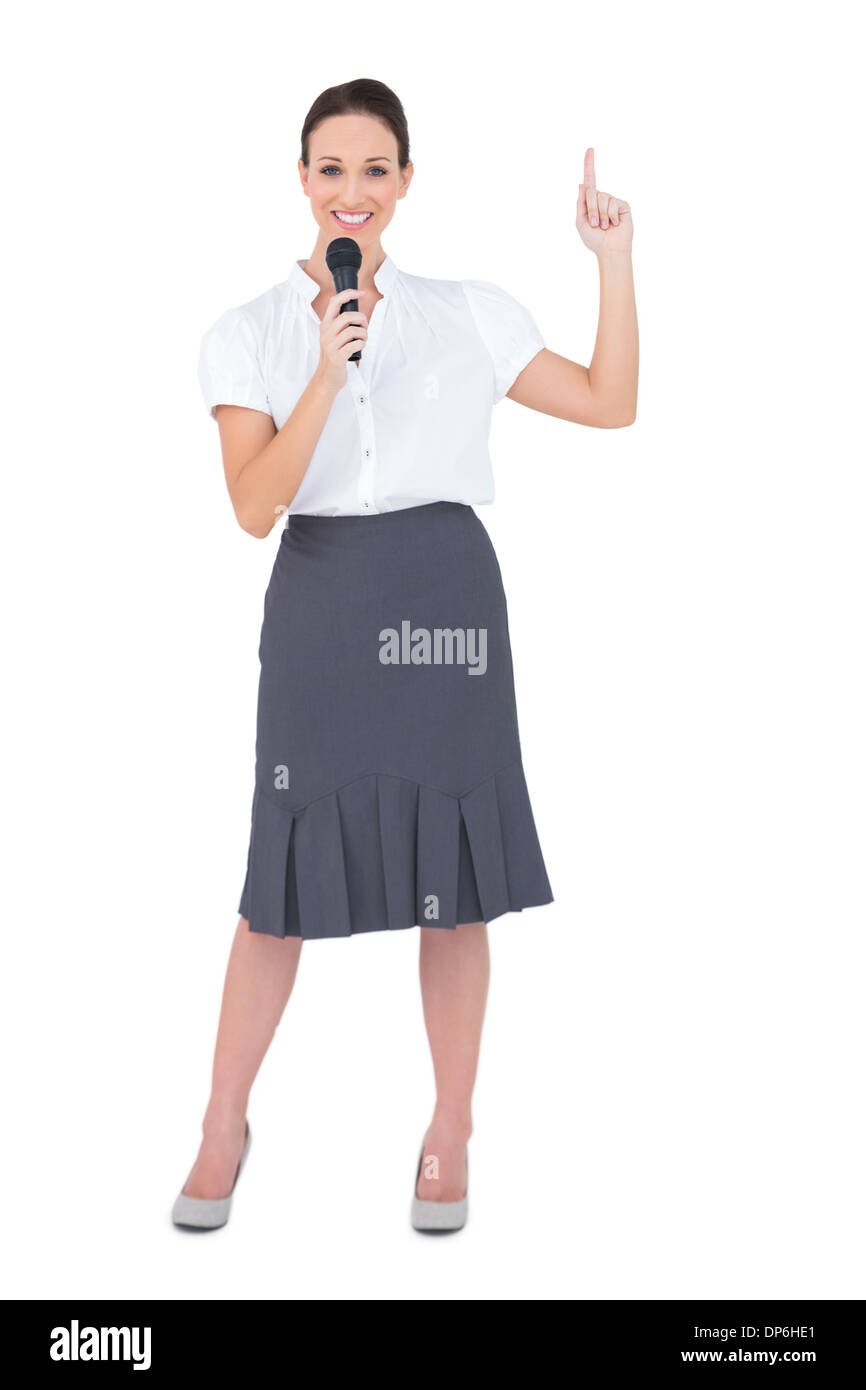 Hand holding microphone cut out hi-res stock photography and images - Alamy