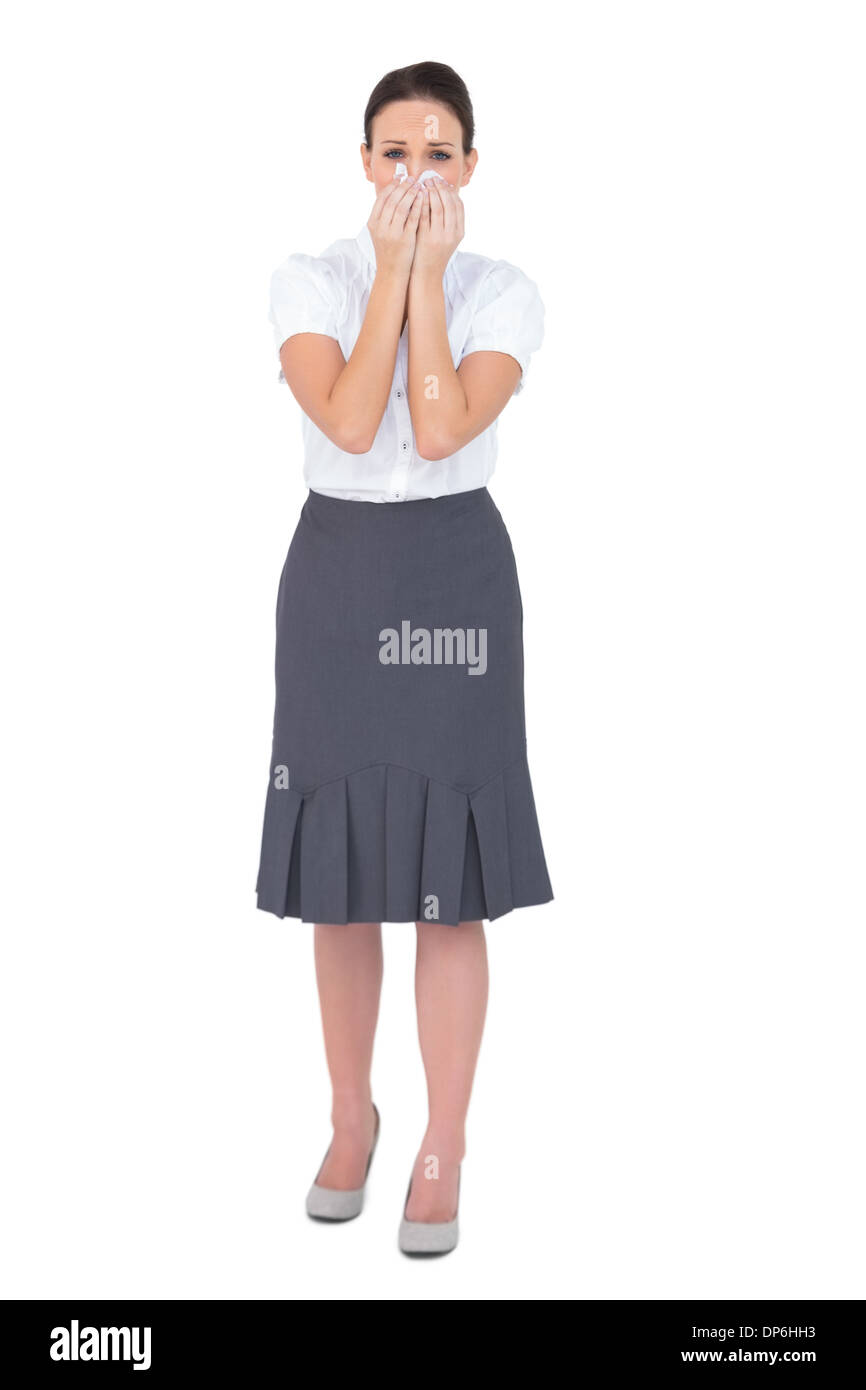 Upset woman crying tears Cut Out Stock Images & Pictures - Alamy