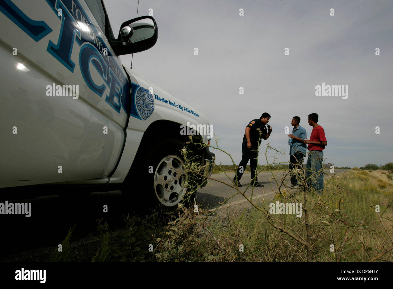 Oct 05, 2006; Tohono O'odham Nation, USA; Sgt. ELTON BEGAY, 33, left ...