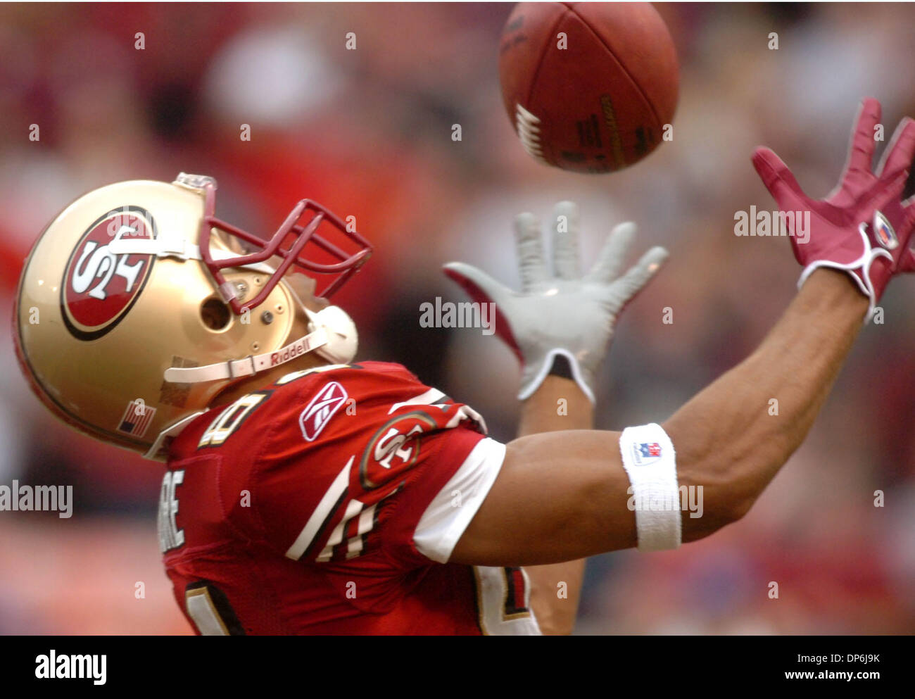 Oct 15, 2006; San Francisco, CA, USA; 49ers #84 BRYAN GILMORE catches ...