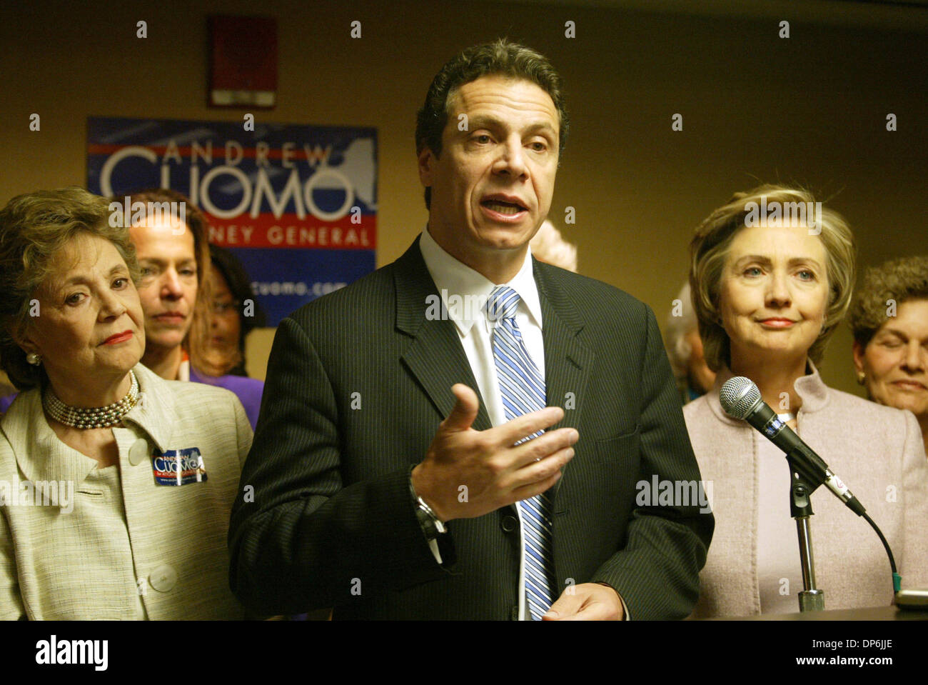 Oct 16, 2006; Manhattan, NY, USA; Cuomo's mother MATILDA CUOMO (L) at ...