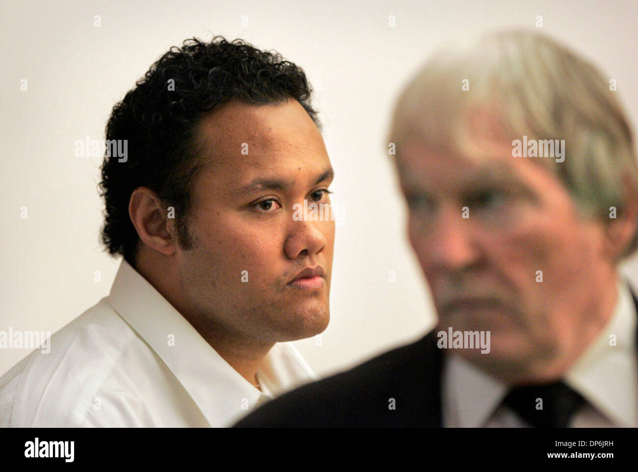Oct 17, 2006; Vista, CA, USA; JIMMY MALO, left, with his lawyer RON ...