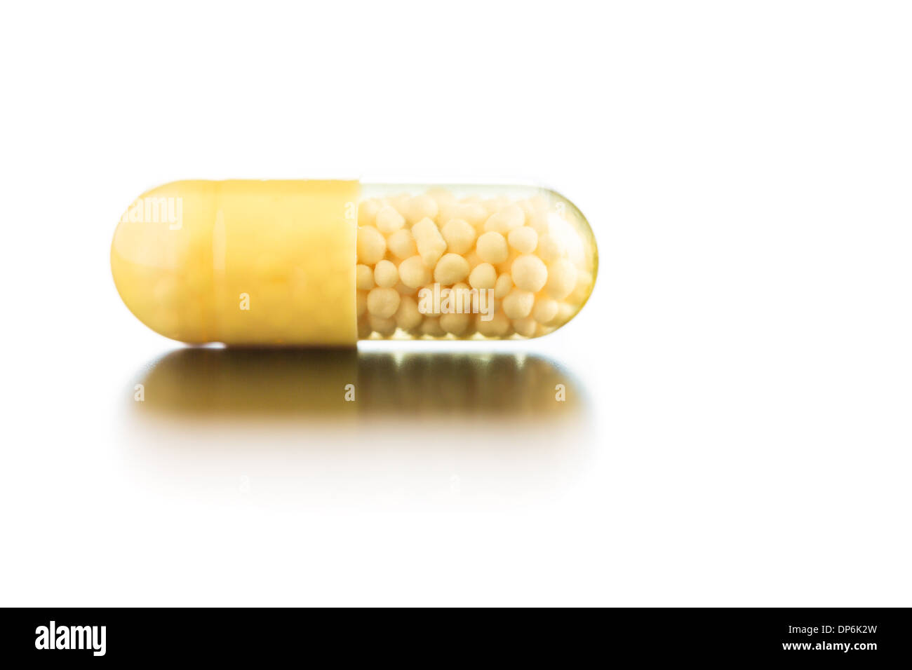 nutritional supplement with vitamin in capsules Stock Photo - Alamy