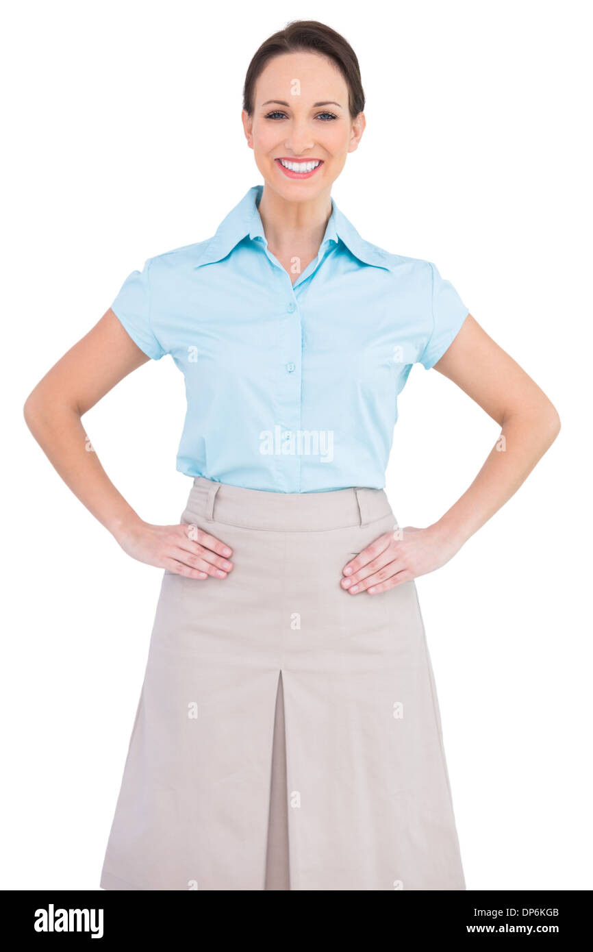 Confident beautiful businesswoman posing hi-res stock photography and ...