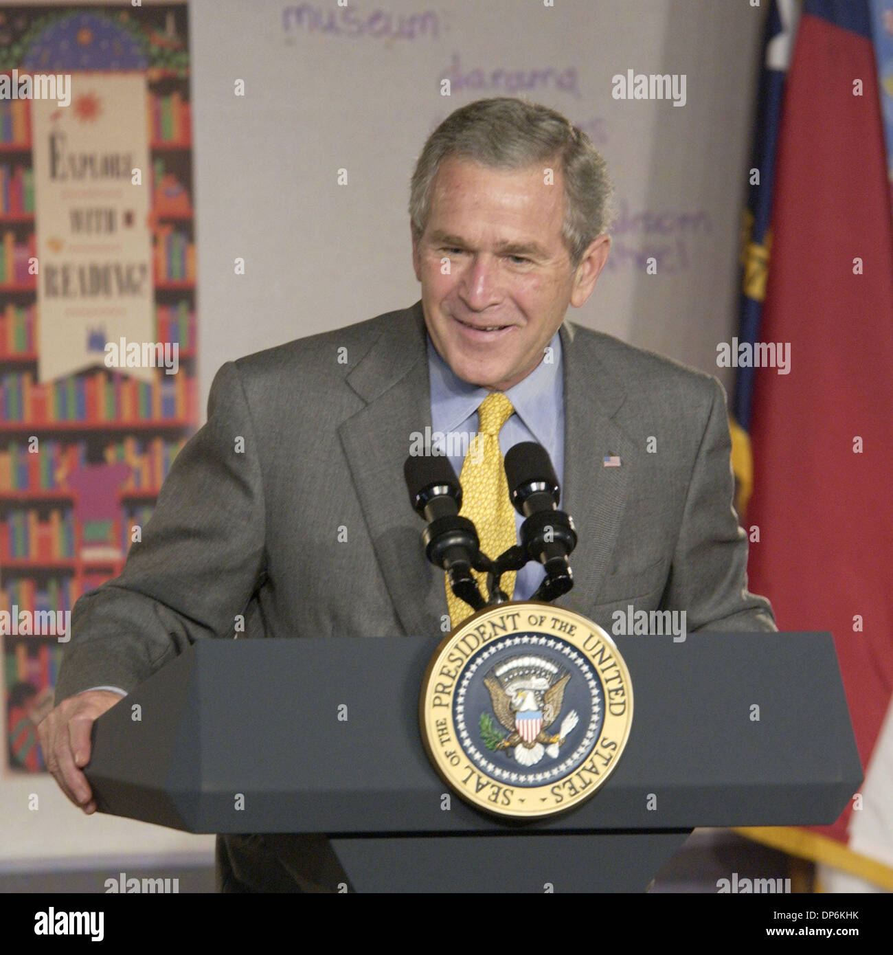 Oct 18, 2006; Greensboro, NC, USA; US President GEORGE W. BUSH visits ...