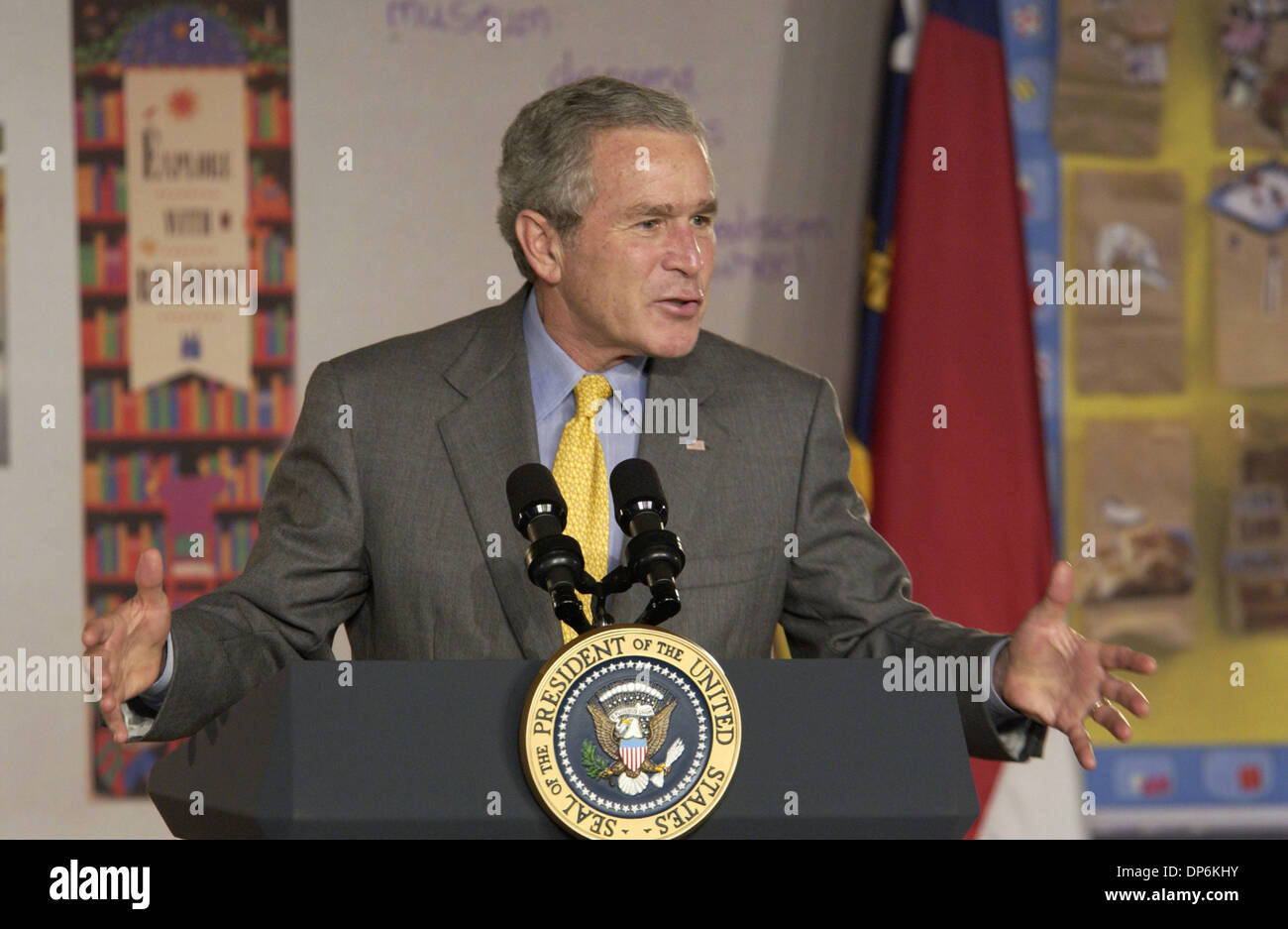 Oct 18, 2006; Greensboro, NC, USA; US President GEORGE W. BUSH visits ...