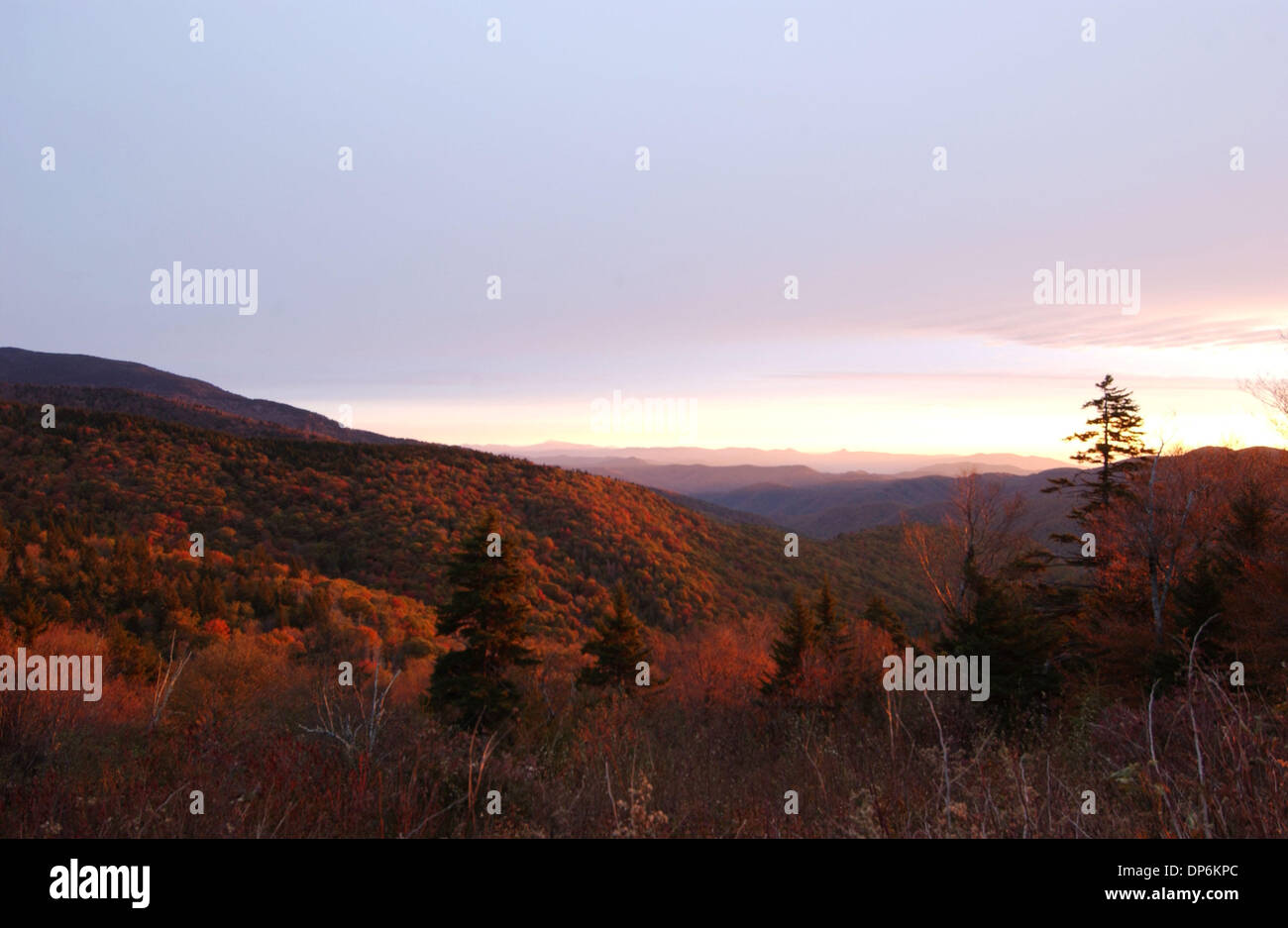 Oct 19, 2006; Boone, NC, USA; The morning sunrise spreads it's colors ...