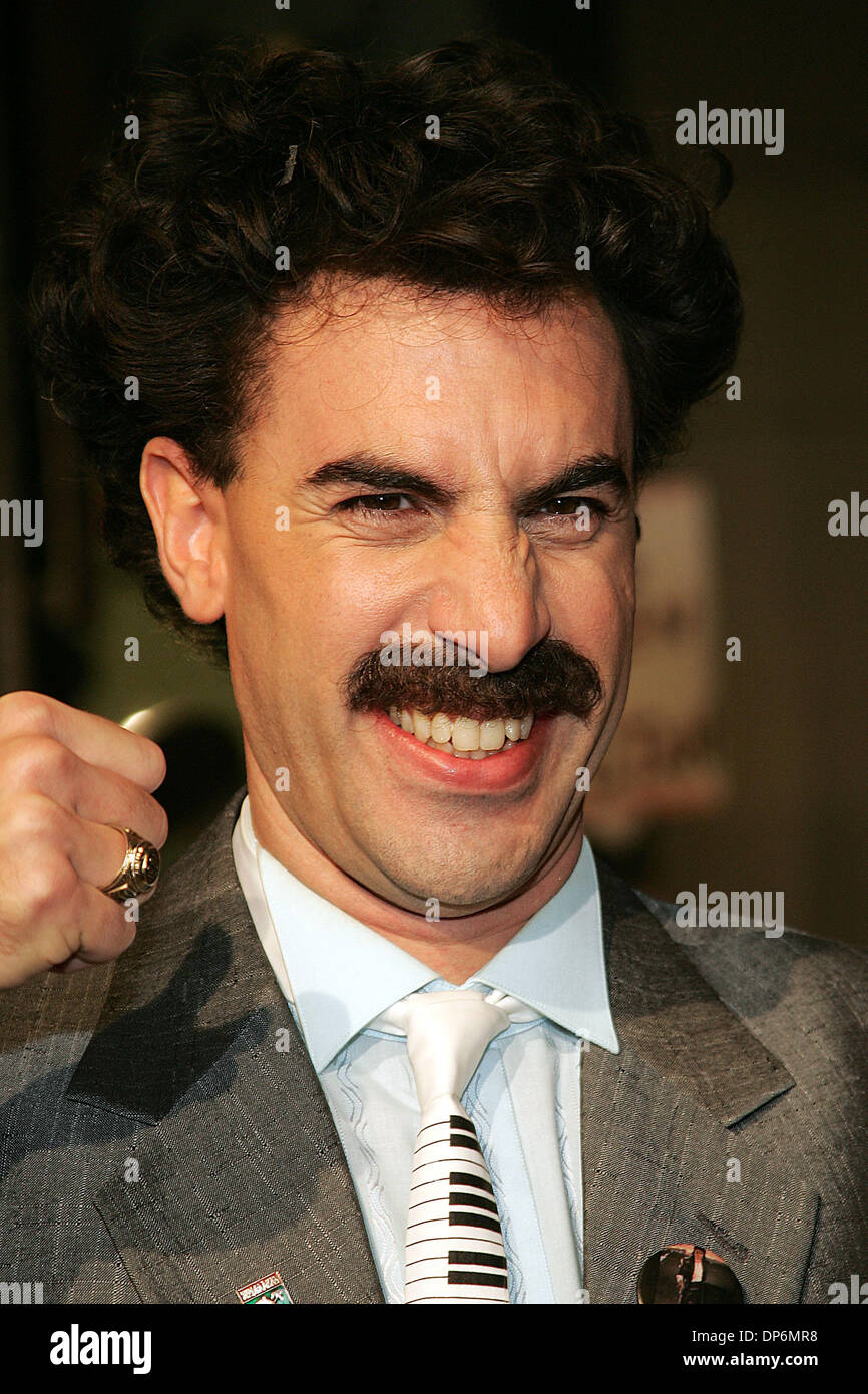 Oct 23, 2006; Hollywood, CA, USA; Actor SACHA BARON COHEN as Borat ...