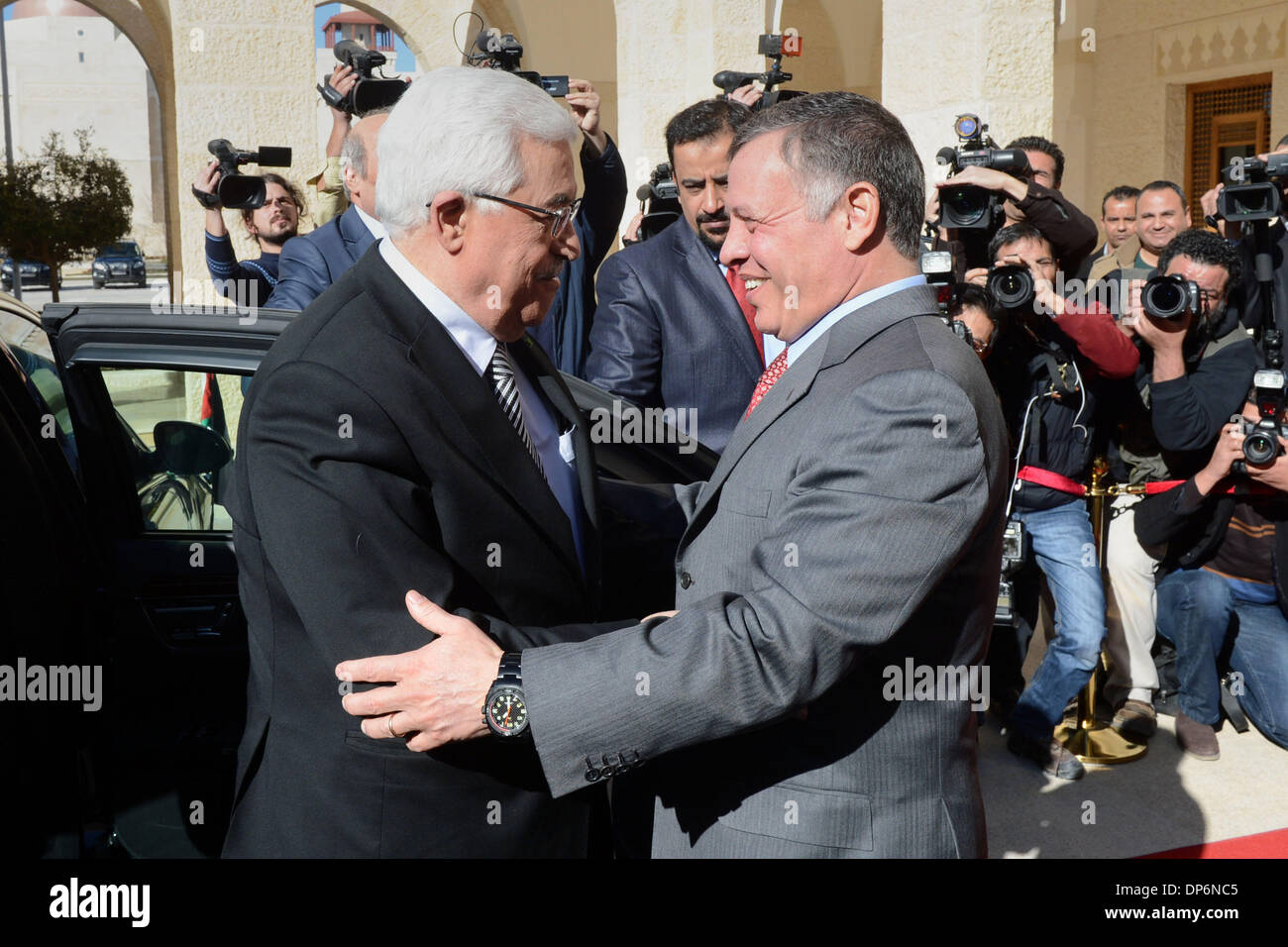 Amman, Amman, Jordan. 8th Jan, 2014. Palestinian President, Mahmoud ...