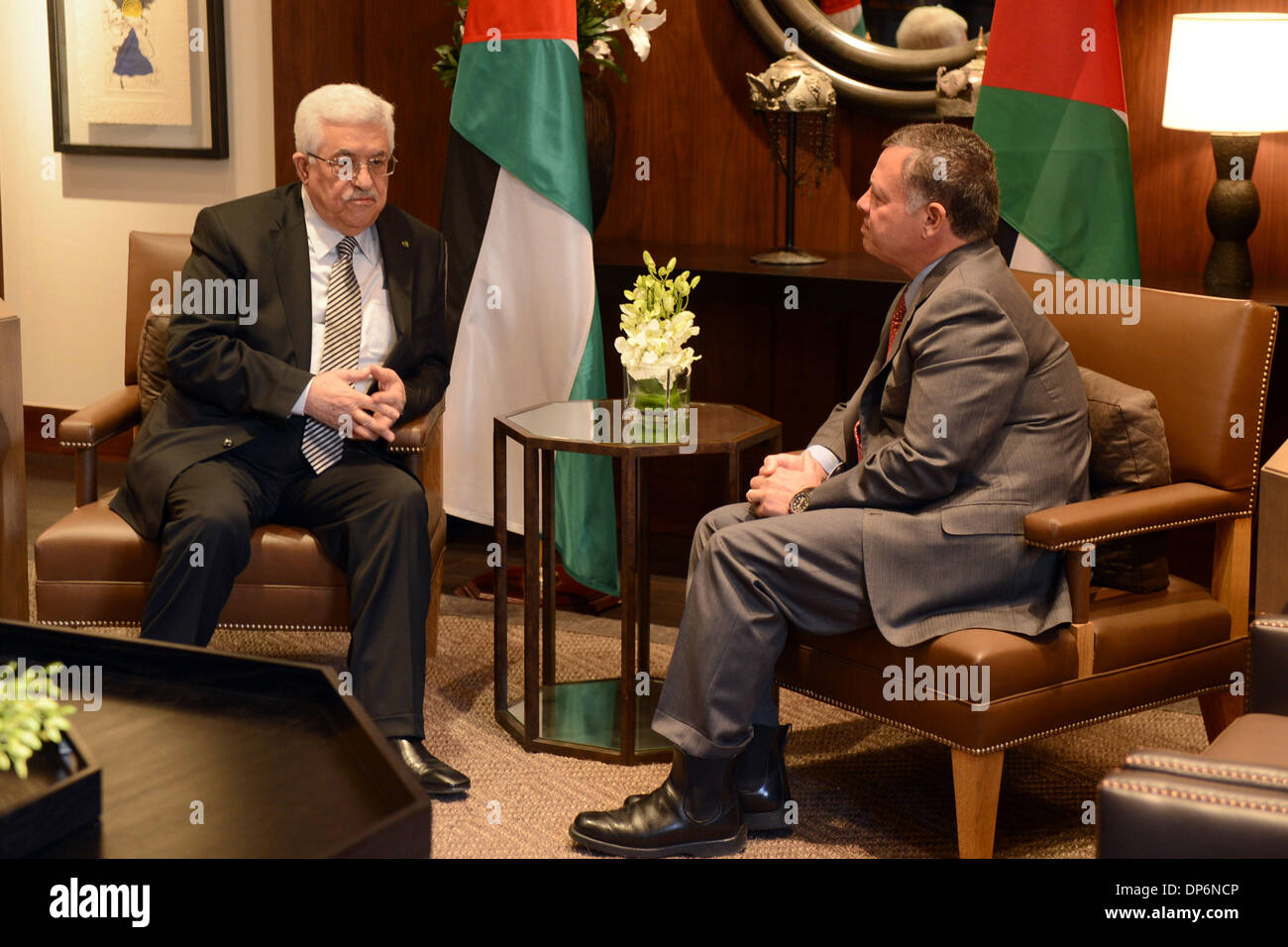 Amman, Amman, Jordan. 8th Jan, 2014. Palestinian President, Mahmoud ...