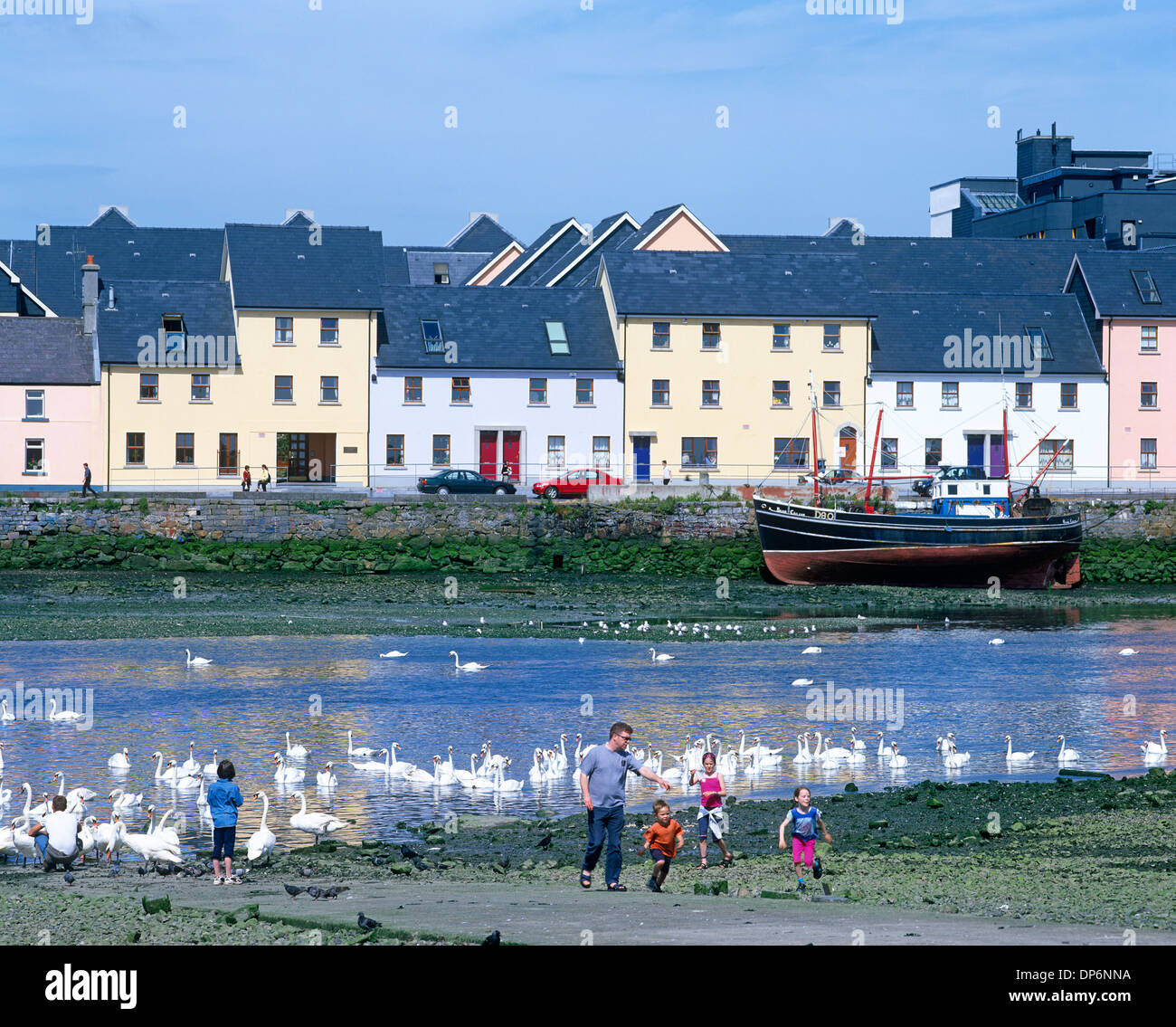 Galway harbour county galway ireland coast coastal hi-res stock ...