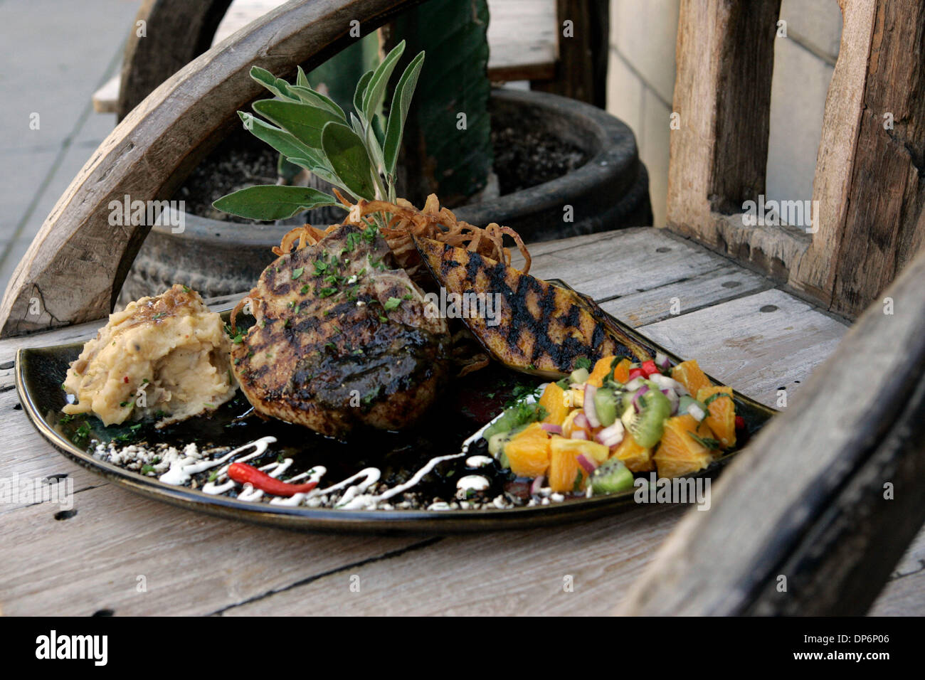Jul 20, 2006; San Diego, CA, USA; Pork Tenderloin with Chipotle Mash by ...