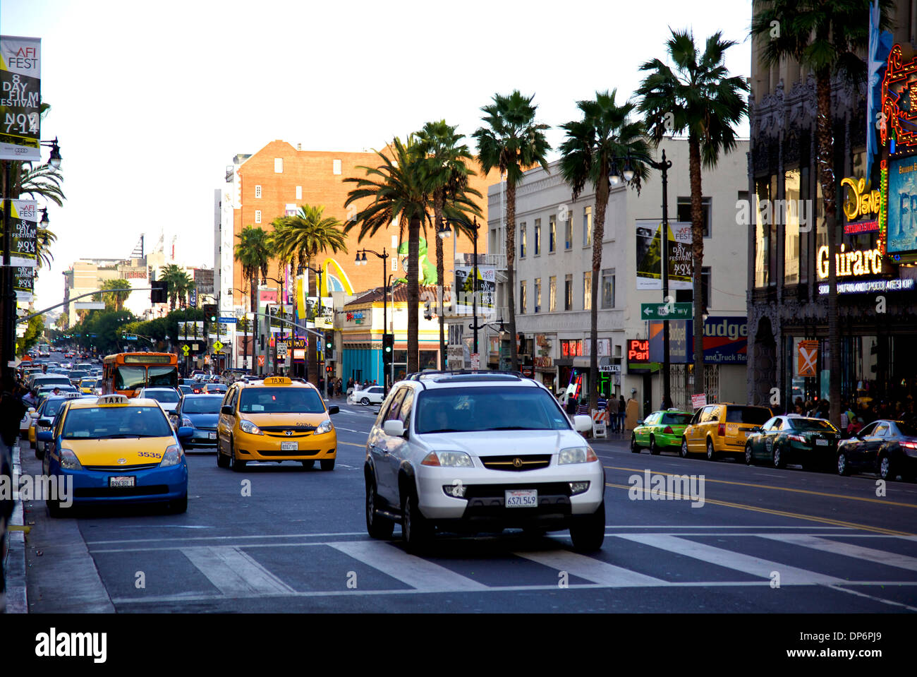 View of Hollywood Boulevard, Los Angeles, California, United States of ...