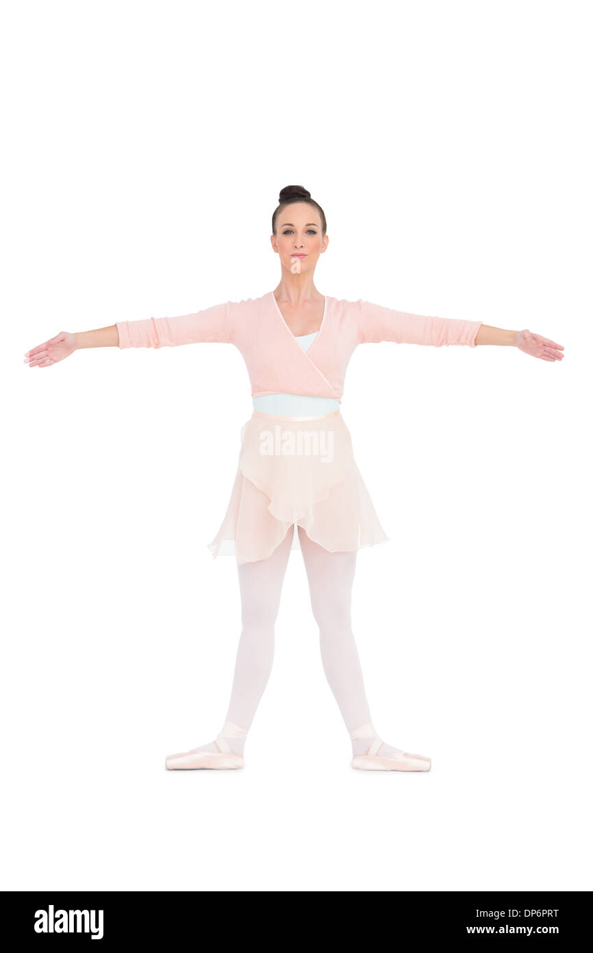 Cheerful gorgeous ballerina posing for camera Stock Photo - Alamy