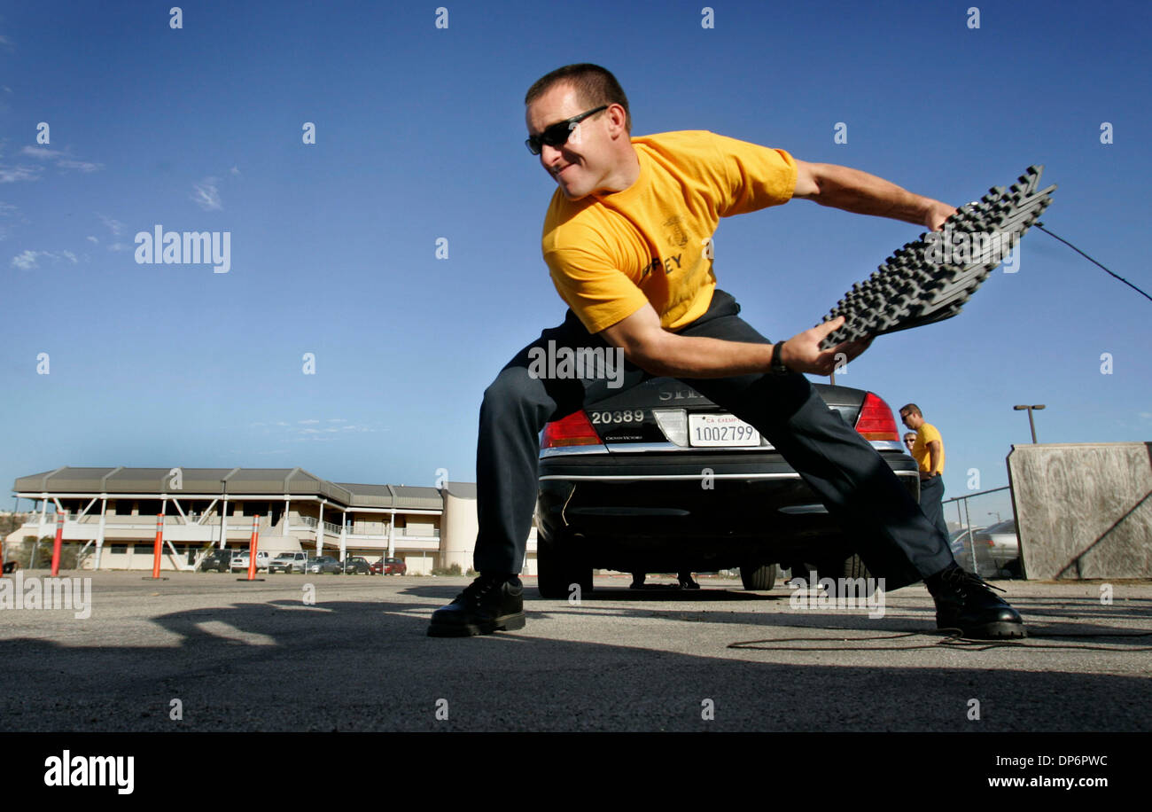 Oct 23, 2006; San Diego, CA, USA; MATT EMBREY, a cadet at the San Diego ...