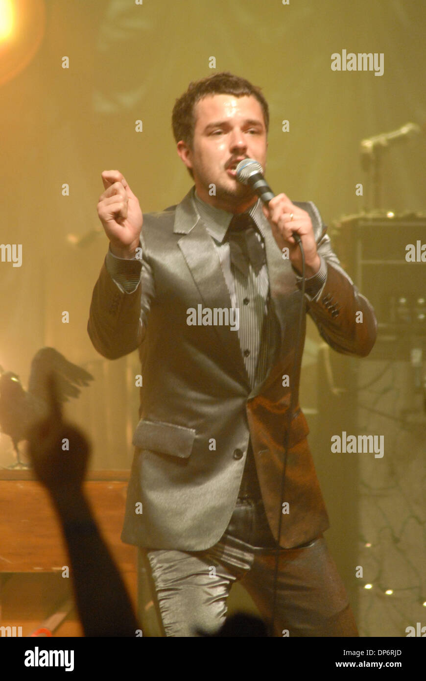 Oct 24, 2006; New York, NY, USA; Singer BRANDON FLOWERS of 'The Killers ...