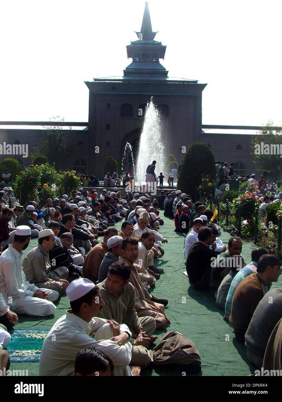 Oct 25, 2006; Srinagar, Kashmir, INDIA; Indian Kashmiri men pray on the ...