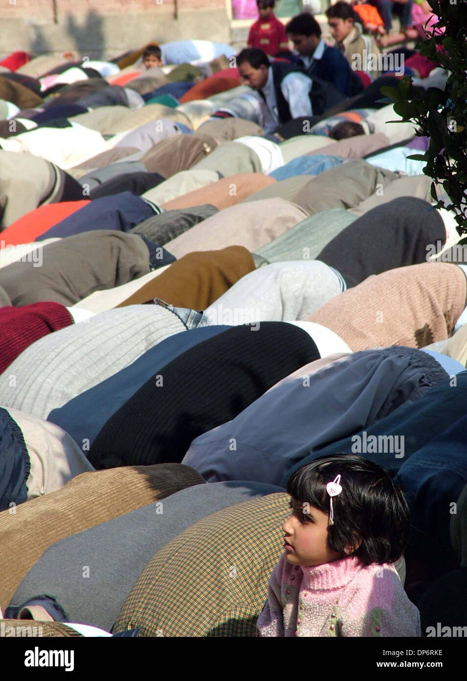 Oct 25, 2006; Srinagar, Kashmir, INDIA; Indian Kashmiri men pray on the ...