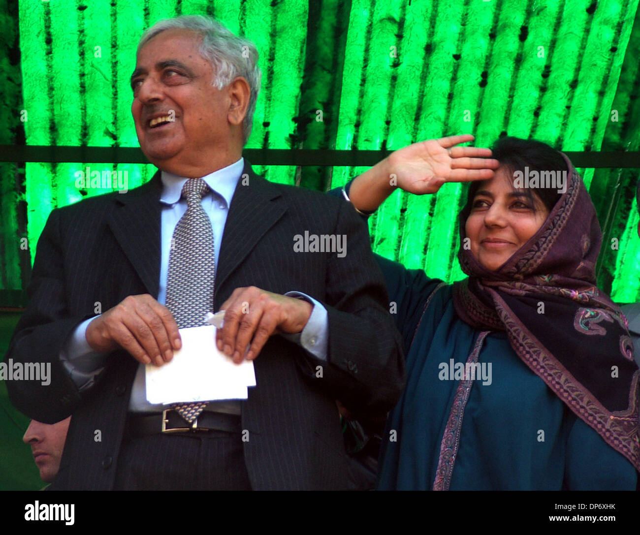 Oct 28, 2006; Srinagar, Kashmir, INDIA; Mufti Mohd Syed, leader of ...