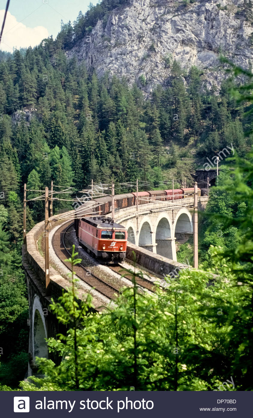 Semmeringbahn, Viadukt über die Kalte Rinne (Semmeringbahn, erbaut ...