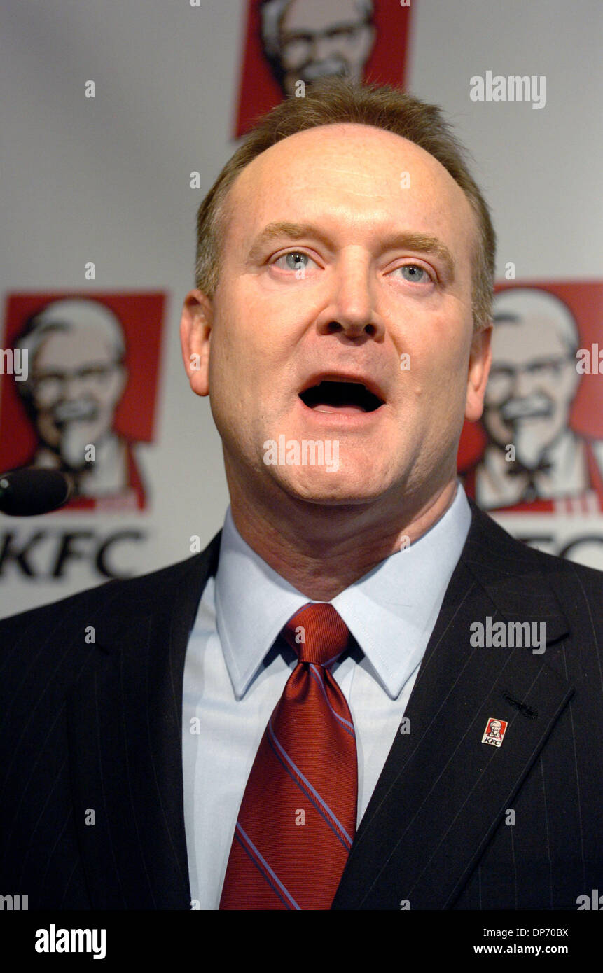 Oct 30, 2006; MANHATTAN, NEW YORK, USA; GREGG DEDRICK, President of KFC ...