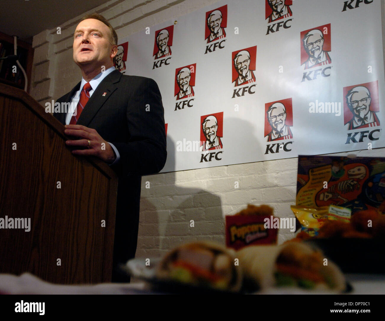 Oct 30, 2006; MANHATTAN, NEW YORK, USA; GREGG DEDRICK, President of KFC ...