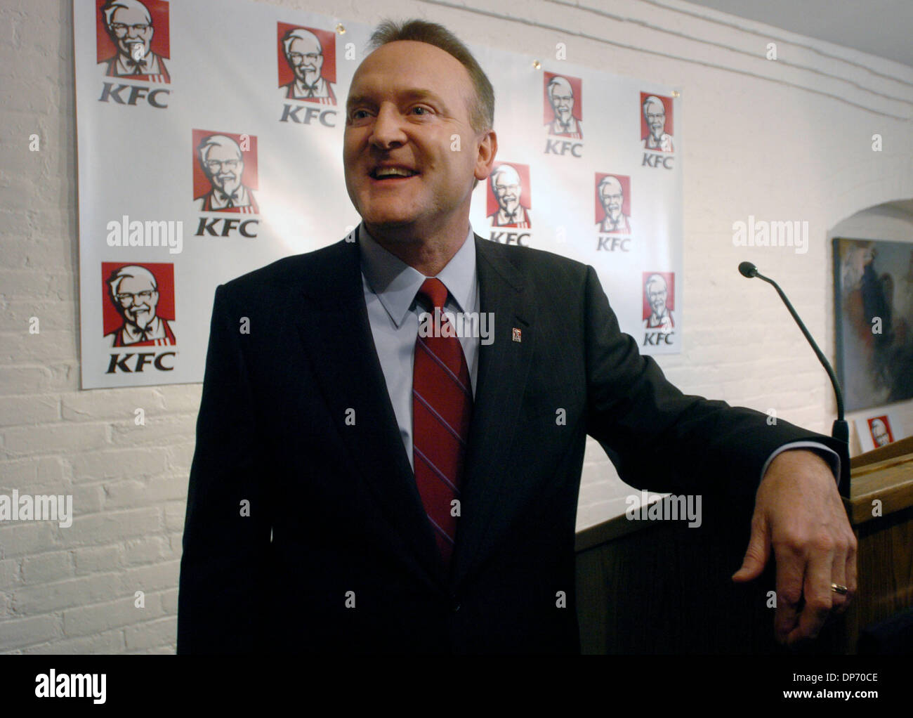 Oct 30, 2006; MANHATTAN, NY, USA; GREGG DEDRICK, President of KFC ...
