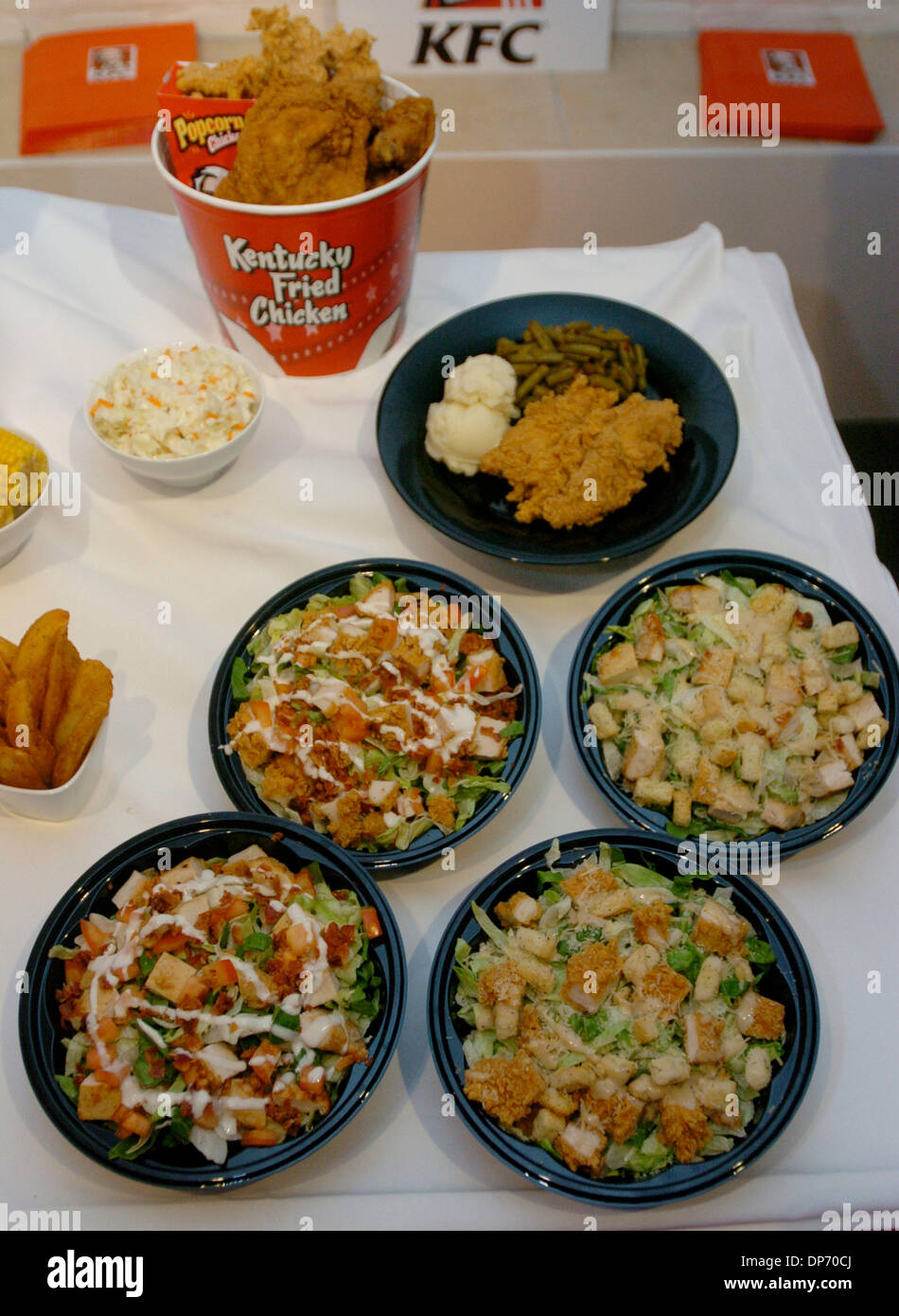 Oct 30, 2006; MANHATTAN, NY, USA; Assorted KFC dishes. Gregg Dedrick ...