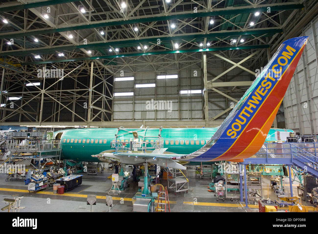 Boeing 737 production line hi-res stock photography and images - Alamy