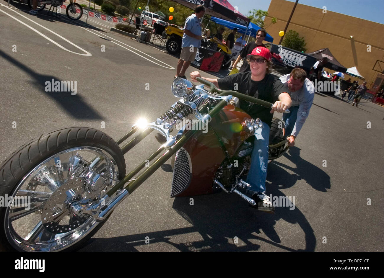 Sep 09, 2006; Vista, CA, USA; Raymond Don Neff, aka Lil Ray, gets a ...