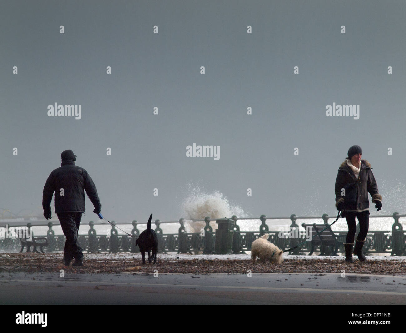 Brighton blustery weather hi-res stock photography and images - Alamy