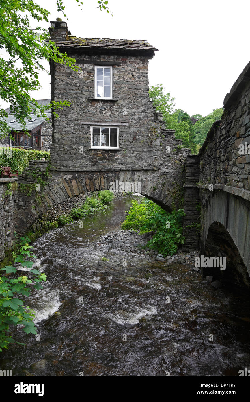 Bridge House over Stock Beck beside Rydal Road in Ambleside run by the ...