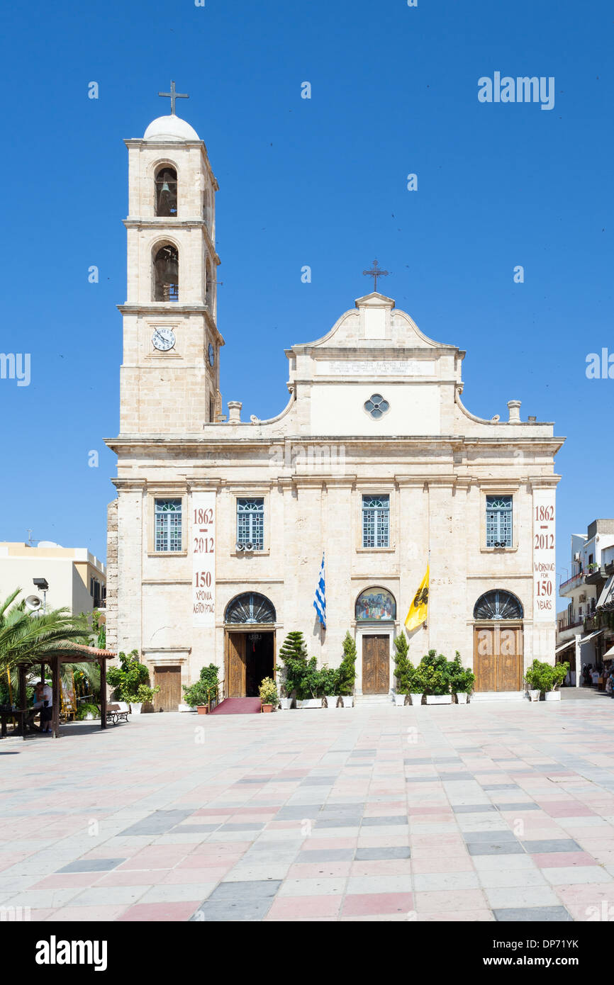 Church of Three Martyrs in Chania old town, Crete Island, Greece Stock ...