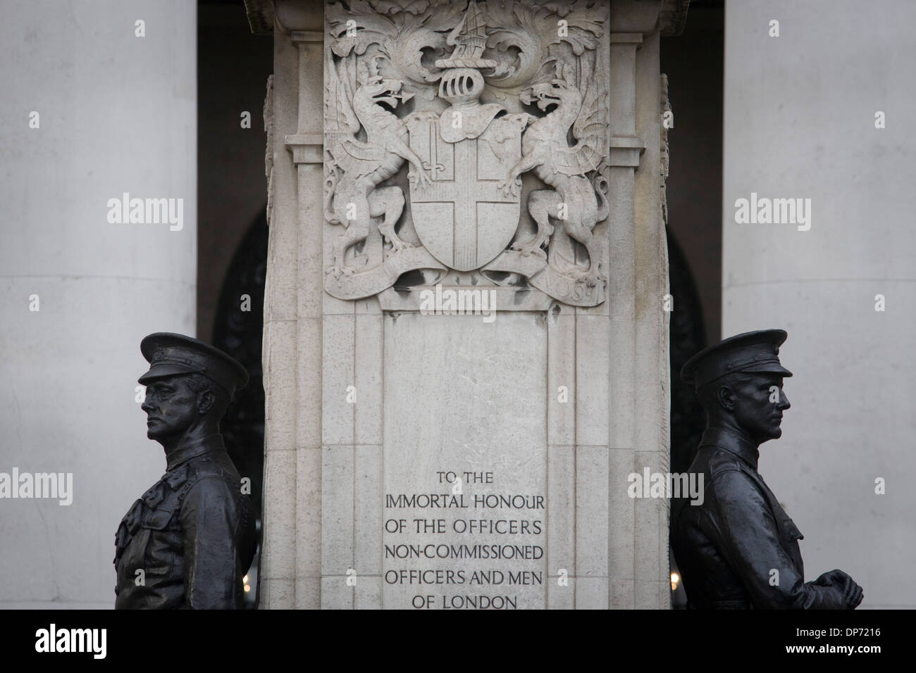 War memorial hero in Cornhill, City of London remembering those killed ... War memorial hero in Cornhill, City of London remembering those killed ...