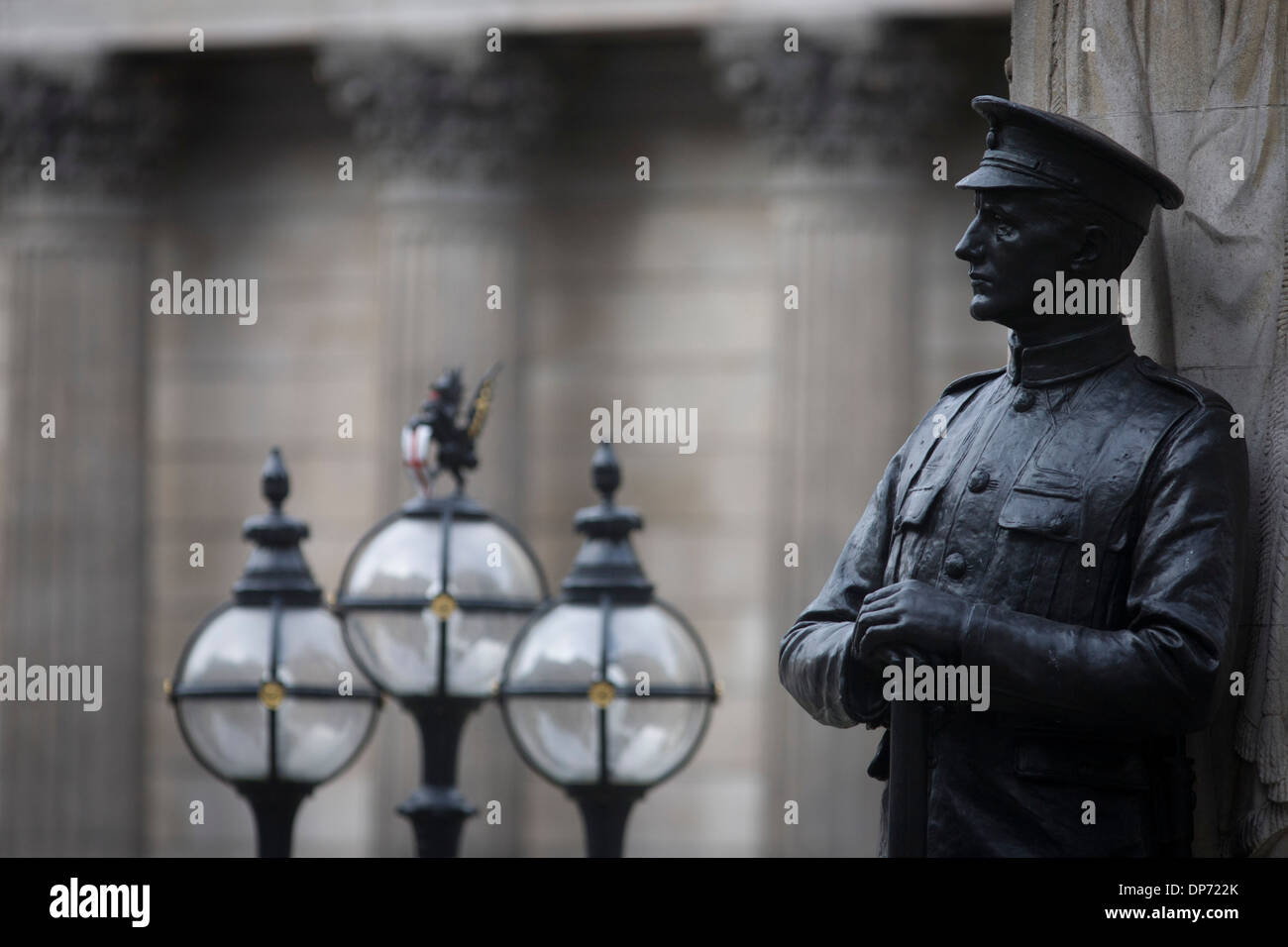 War memorial hero in Cornhill, City of London remembering those killed ... War memorial hero in Cornhill, City of London remembering those killed ...
