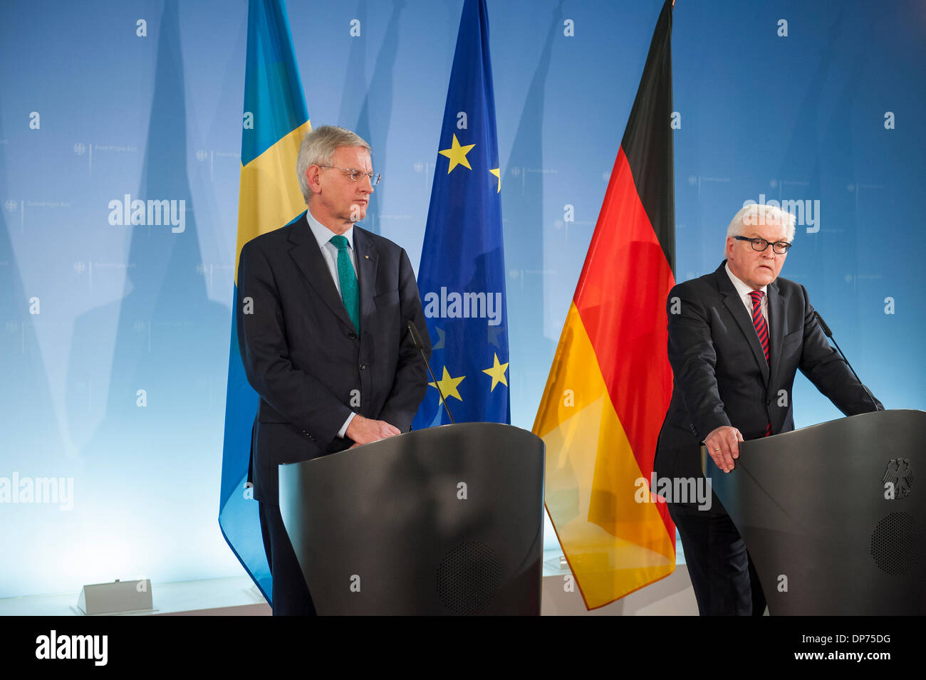 Berlin, Germany. January 8th 2014. Bilateral meeting with Swedish ...