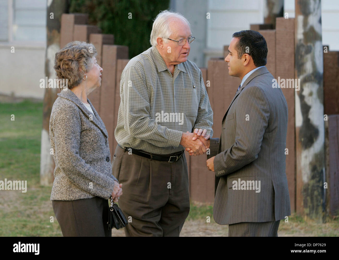 Oct 26, 2006; Camp Pendleton, CA, USA; JOE SNODGRASS, with wife BEVERLY ...