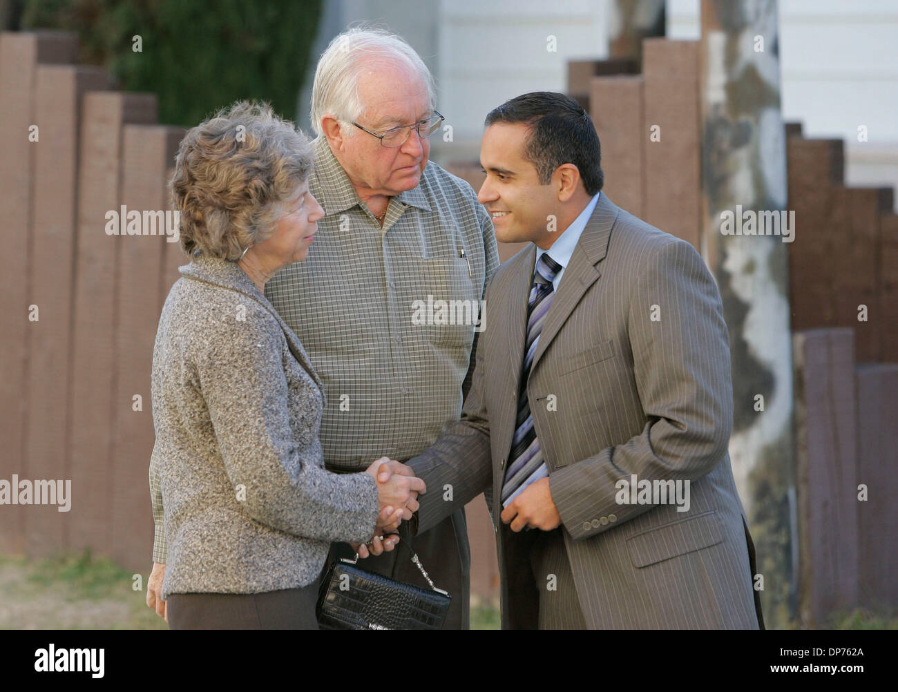 Oct 26, 2006; Camp Pendleton, CA, USA; JOE SNODGRASS, with wife BEVERLY ...
