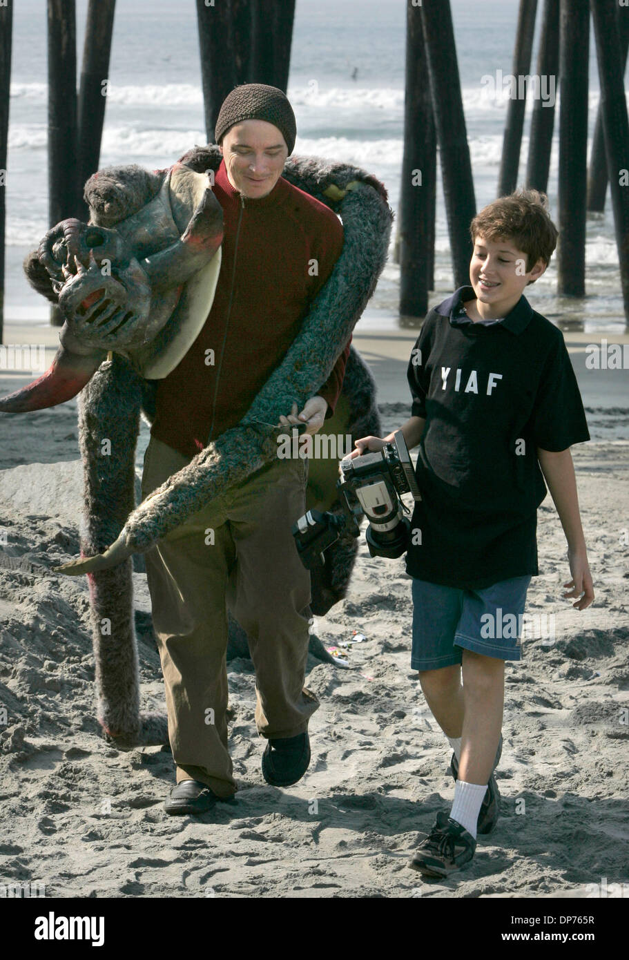 Nov 01, 2006; Oceanside, CA, USA; Walking with the spider outfit he ...