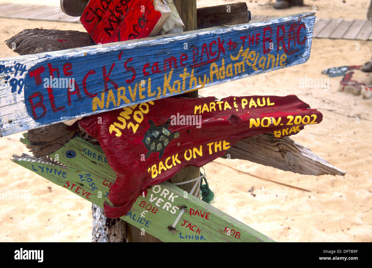 Divers leave their calling cards at Brac Reef Beach Resort on Cayman ...