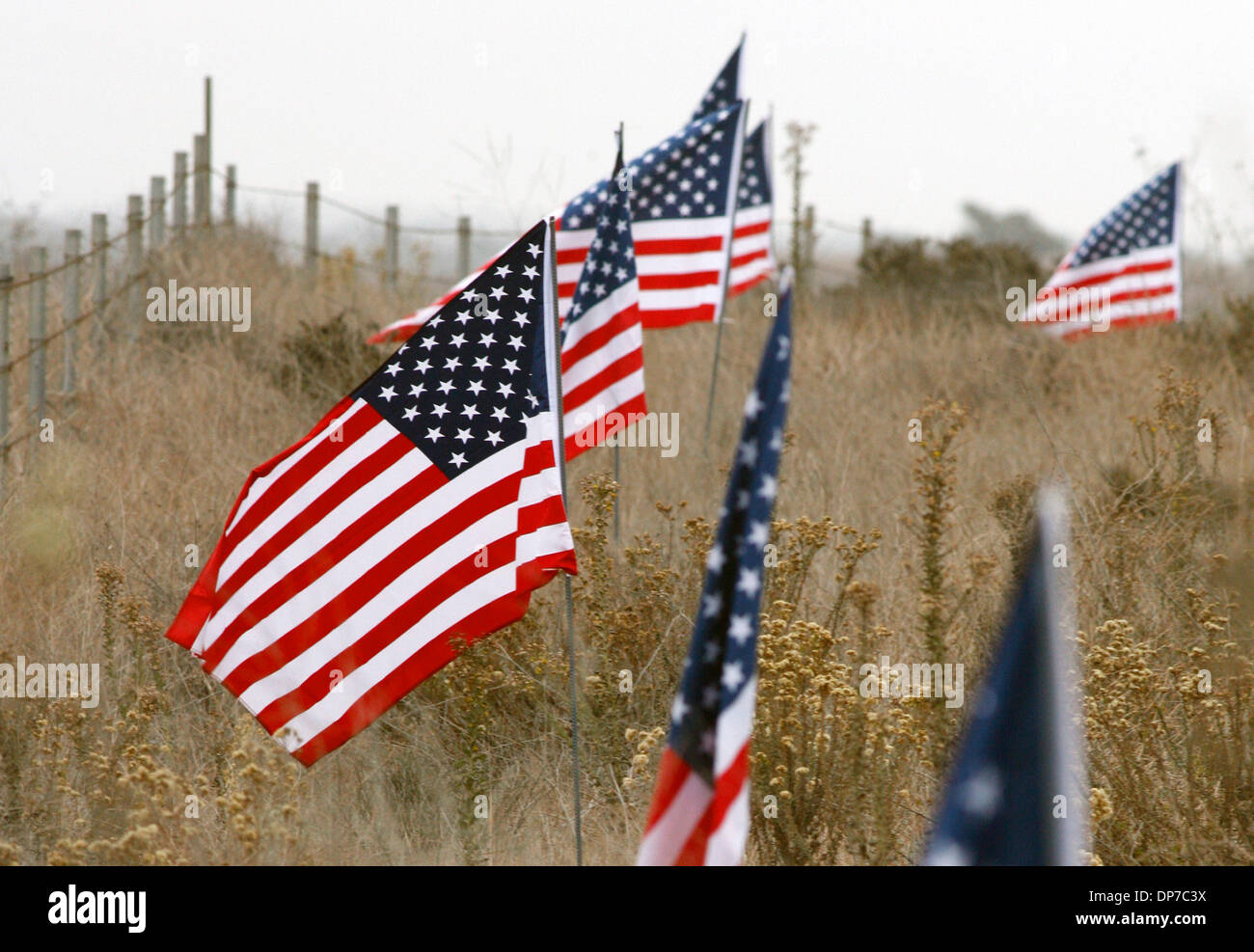 Nov 11, 2006; Oceanside, CA, USA; Volunteers from Orange County put up ...