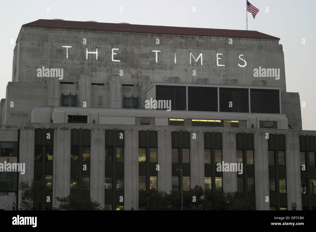 Nov 14, 2006; Los Angeles, CA, USA; The Los Angeles Times building in downtown Los Angeles , is ...