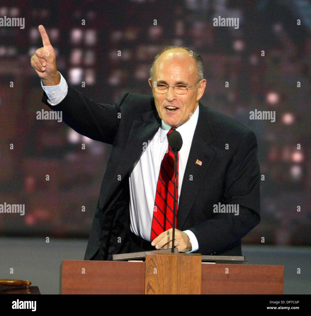 Nov 15, 2006; New York, NY, USA; Rudy Giuliani announces he is running ...
