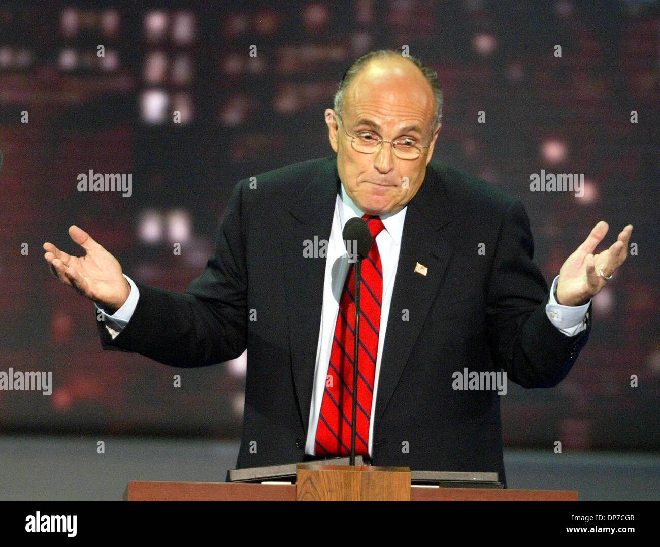 Nov 15, 2006; New York, NY, USA; Rudy Giuliani announces he is running ...