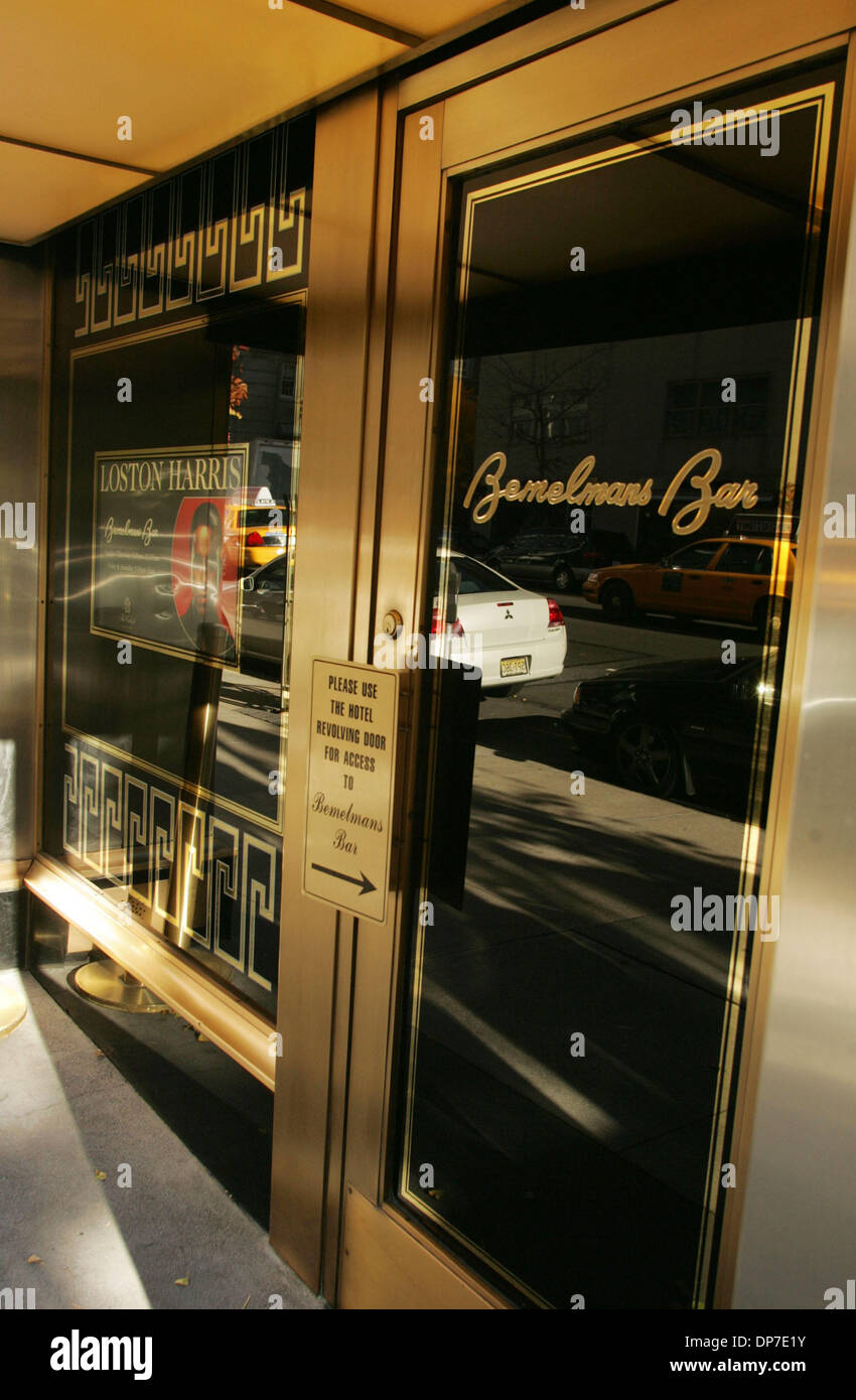 Nov 10, 2006; New York, NY, USA; An exterior view of Bemelmans Bar at ...