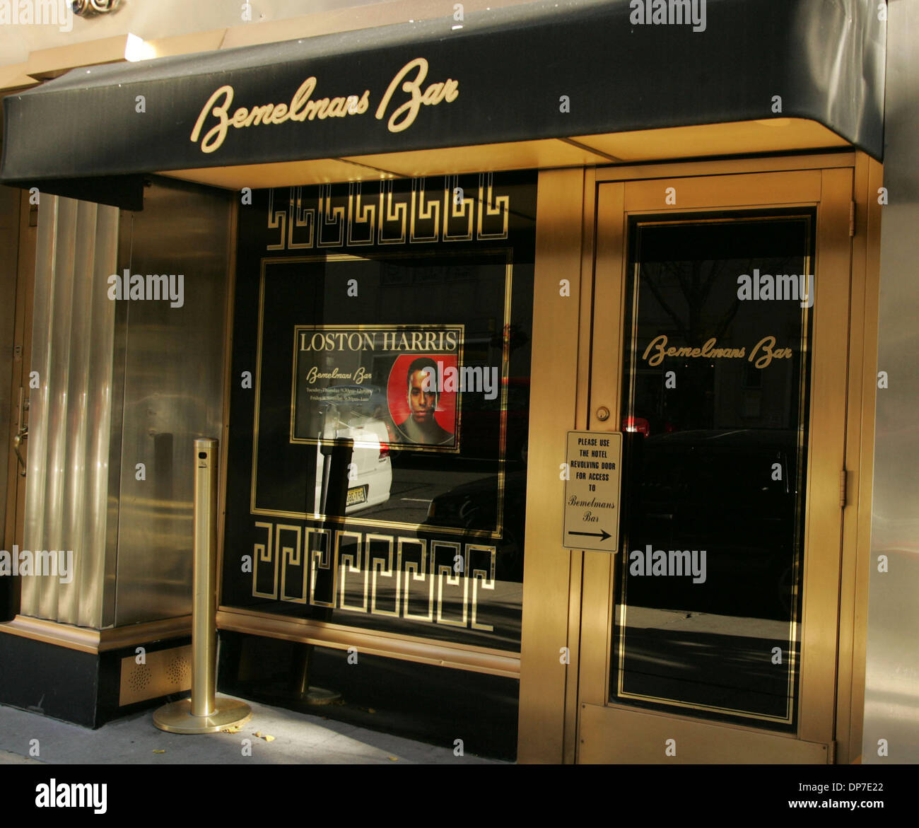 Nov 10, 2006; New York, NY, USA; An exterior view of Bemelmans Bar at ...