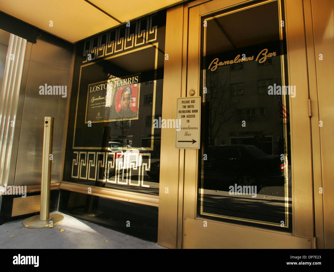 Nov 10, 2006; New York, NY, USA; An exterior view of Bemelmans Bar at ...