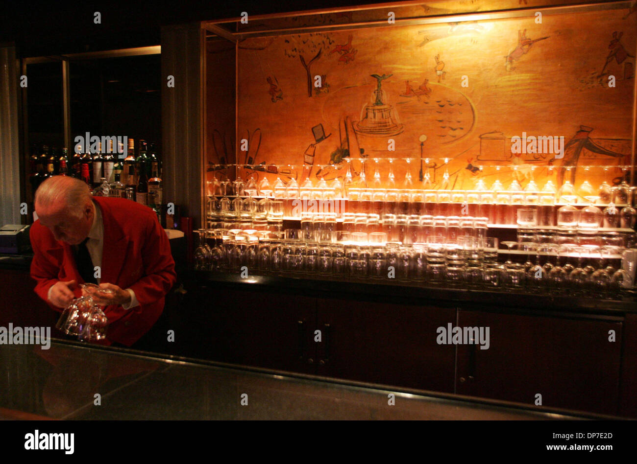 Nov 10, 2006; New York, NY, USA; An interior view of Bemelmans Bar at ...