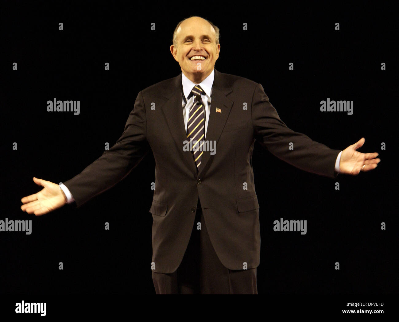 Nov 13, 2006; Charlotte, NC, USA; Former New York City Mayor RUDY ...